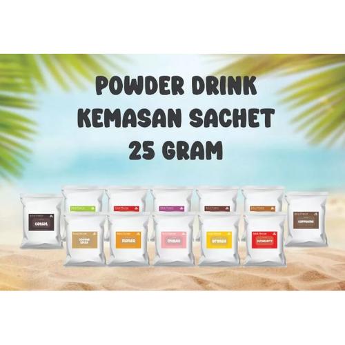 Jual POWDER/BUBUK MINUMAN KEMASAN SACHET 25 Gram (Minimal Order 10 ...