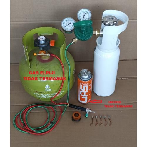 Jual Las Mini Gas torch welding blander las oksigen+LPG 3kg+Kaleng ...
