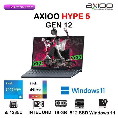 Promo LAPTOP AXIOO MYBOOK HYPE 5 | i5 1235U 16GB 512GB Windows 11 - DOS ...