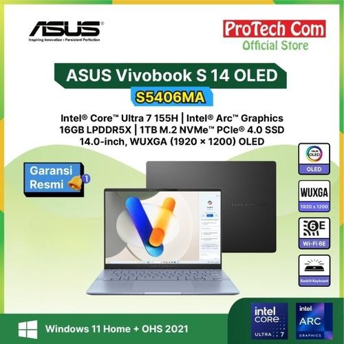 Promo ASUS Vivobook S 14 OLED S5406MA Ultra 7-155H 16GB 1TB 14" Arc ...