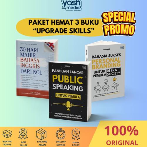 Jual Paket Hemat Upgrade Skills - [ 3 Buku] - [ 30 Hari Mahir Bahasa Inggris + Panduan Lancar ...