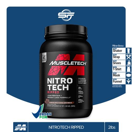 Promo Muscletech Nitrotech Ripped 2 lbs 2lbs Nitro tech Whey Protein ...