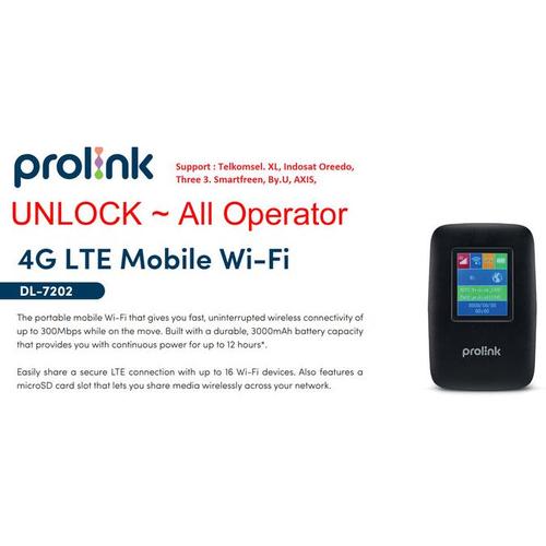 Jual ready !!! MODEM PROLINK 4G DL7202 | MIFI PROLINK 4G 150MBPS murah ...