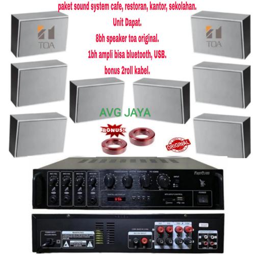 Promo paket sound system ruangan restoran cafe sekolahan speaker Toa ZS ...