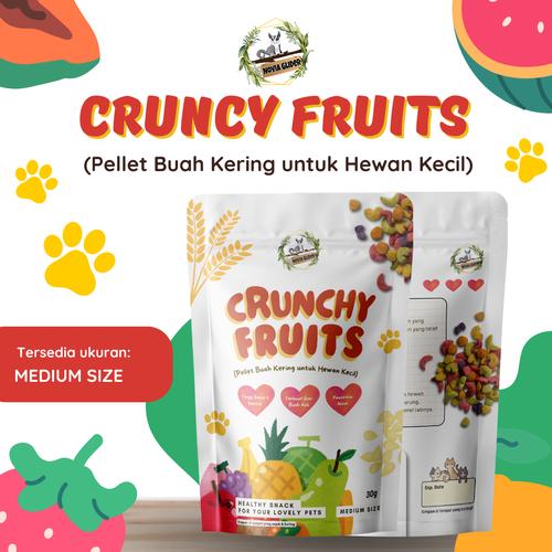 Promo Crunch Fruits Pellet Buah Bernutrisi Cemilan SG Landak Hamster ...