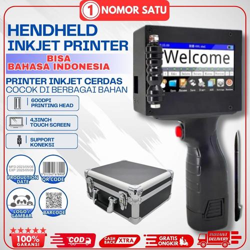 Promo Mesin JY-N127 Handheld Inkjet Printer Barcode, Expired Date ...