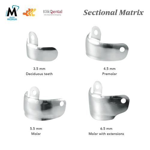 Jual KLIK DENTAL Micerium ENA Sectional Matrix Refill 10 pcs - 4.5mm ...