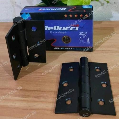 Jual Engsel Bellucci 3 inch HITAM / Engsel Jendela Bellucci 325 BL ...