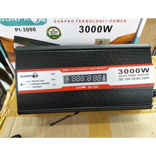 Jual Power inverter sunpro 3000 Watt Digital LED 12V To AC 220V 3000W ...