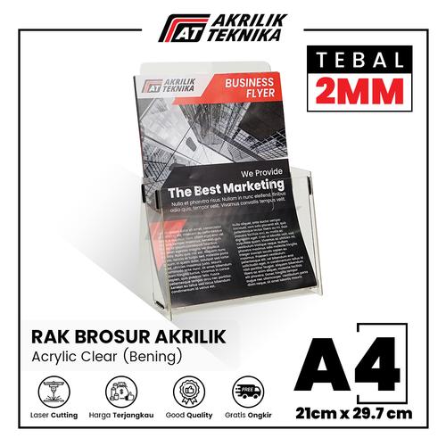 Jual RAK / TEMPAT BROSUR / TEMPAT DISPLAY BROSUR AKRILIK DISPLAY UKURAN ...