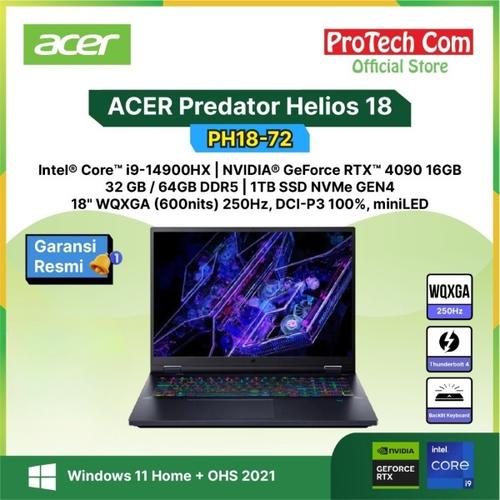Promo ACER Predator Helios 18 PH18-72 i9-14900HX RTX4090 1TB 18" WQXGA ...