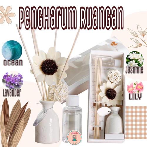 Jual Reed Diffuser Vanilla Pengharum Ruangan Aromaterapi Mewah Pewangi ...