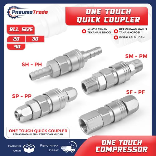 Promo Quick Coupler One Touch Coupler (SM) 20 SM / Alat Konektor ...