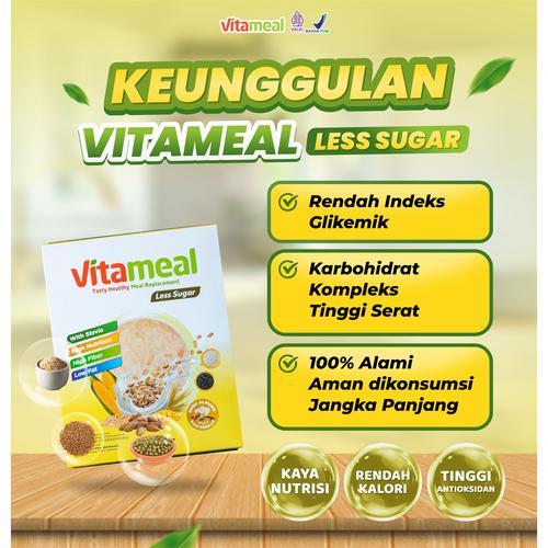 Promo VITAMEAL LESS SUGAR Sereal Pengganti Makan Mencegah dan Mengatasi ...