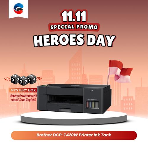 Promo BROTHER Printer Ink Tank Inkjet DCP T420W T420 W Print Scan Copy ...