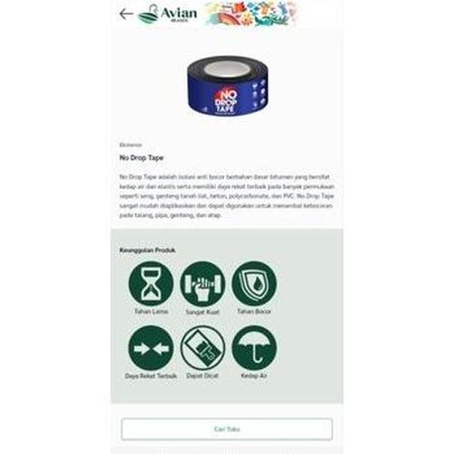 Jual LAKBAN ISOLASI TAMBAL BOCOR NO DROP TAPE ATAP GENTENG SENG BETON ...