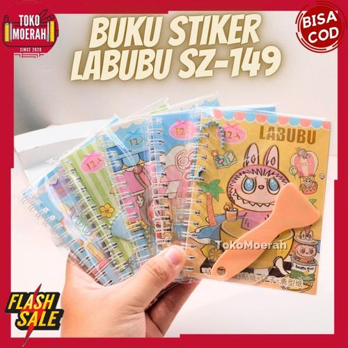 Jual BUKU STIKER LABUBU SZ-149 STICKER LABUBU LABEL BOOK LABUBU SZ 149 ...