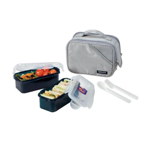 Jual LocknLock Lunch Box 2 Pcs Set Bag - HPL762DG - Jakarta Pusat ...