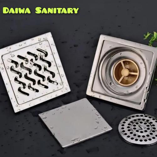 Promo floor drain tile insert stainless SUS 304/saringan got anti bau ...