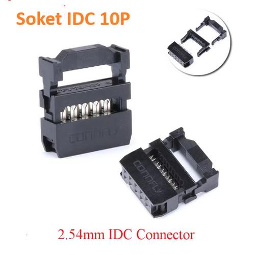 Jual SOCKET SOKET AMPHENOL IDC 2x5 10PIN 10P HEADER FEMALE ISP FC3-10P ...