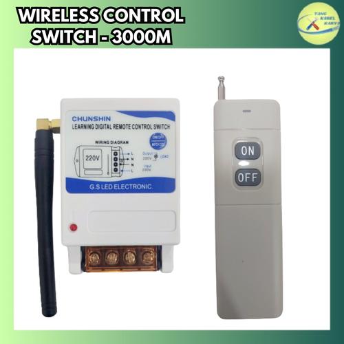 Promo NEW EDITION!!! WIRELESS REMOTE CONTROL SWITCH ON OFF / SAKLAR 220 ...
