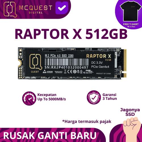 Jual McQuest Raptor X SSD M.2 Pcie NVMe Gen4 512GB - SSD M2 512 GB ...
