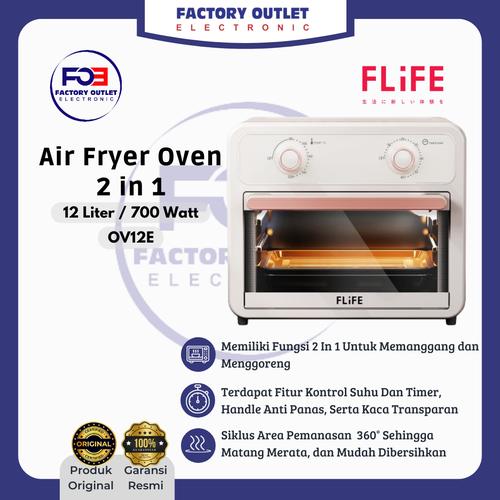 Promo FLiFE OV12E OV-12E Air Oven 2 in 1 Air Fryer Oven 12 Liter ...