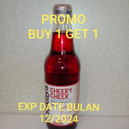 Jual saxbys cheery cheer soft drink 330ml minuman soda rasa ceri cherry ...