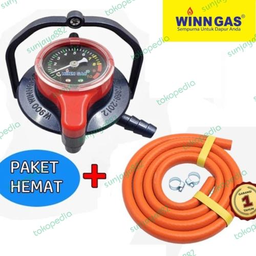 Jual SELANG GAS REGULATOR WINNGAS KUNCI GANDA/PAKET HEMAT REGULATOR ...