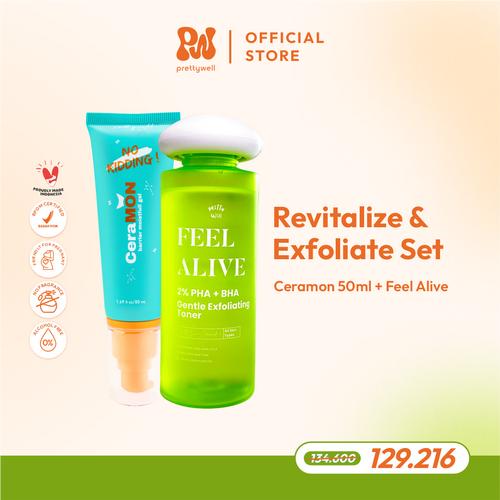 Jual Revitalize & Exfoliate Set (CeraMon Barrier Moistull Gel 50mL ...