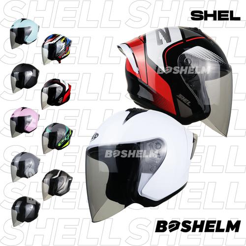 Jual Helm SHEL EQUALIZER SOLID Helm Half Face SNI - EASY GREEN, L ...