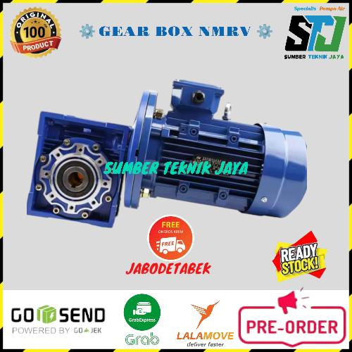 Jual GEAR BOX NMRV-050 RASIO-1:20 C/W MOTOR 0.75KW 1HP 3PHASE SET MOTOR/NMRV - Jakarta Barat ...