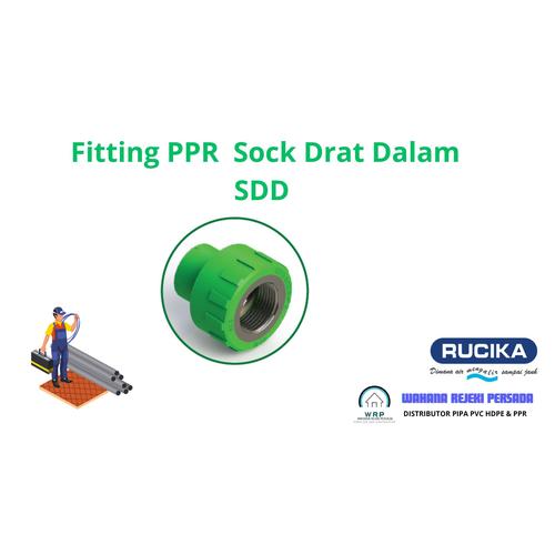 Jual SOCK DRAT DALAM PPR 11/2” X 50 mm SDD SAMBUNGAN PPR RUCIKA - Kab ...