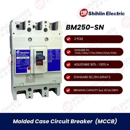 Promo MCCB Shihlin BM250-SN (380V 30kA, 220V 50kA) 3P 125A ~ 250A - 125A Cicil 0% 3x - Jakarta ...