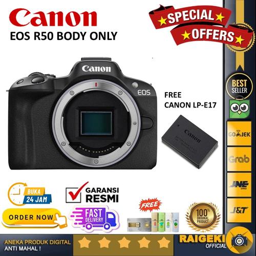 Jual Canon EOS R50 Body Only Mirrorless Camera Canon EOS R 50 GARANSI ...
