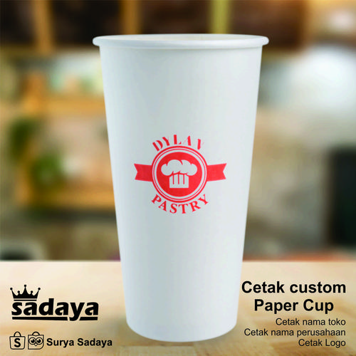 Jual Cetak PaperCup 16 oz Sablon PaperCup Tea Custom Gelas Es Teh - Kab ...