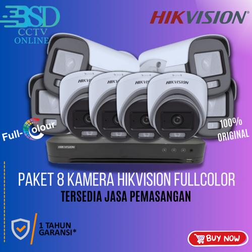 Jual Paket 8 Camera Hik CCTV ColorVu 2MP HD - 500GB - Kota Tangerang ...