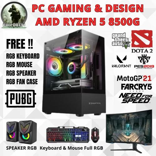 Jual PC GAMING EDITING AMD Ryzen 5 8500G SSD NVME 1TB RAM 32GB Fullset ...