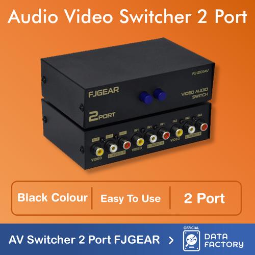 Jual AV RCA Switch 2 Port / Audio Video Switcher 2Port Manual AV ...