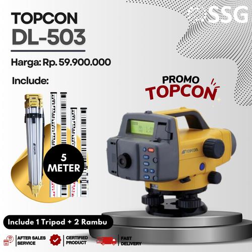 Jual Topcon DL 503 / Digital Level DL-503 / Waterpass Digital Baru ...