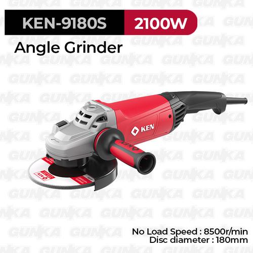 Promo Heavy-Duty Angle Grinder (7"/180mm 2450W) KEN-9180S Mesin Gerinda ...