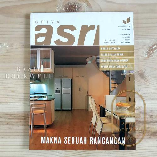 Jual Griya Asri Majalah Arsitektur Edisi November 2004 Desain Interior ...