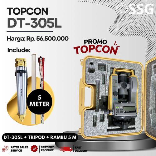 Jual Topcon DT-305 laser / Digital Theodolite DT305L Baru - Garansi 1 ...