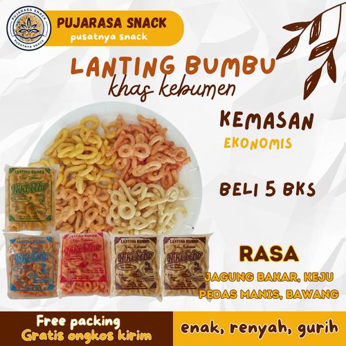 Jual Cemilan Lanting Bumbu Khas Kebumen Asli Makanan Ringan Klanting ...