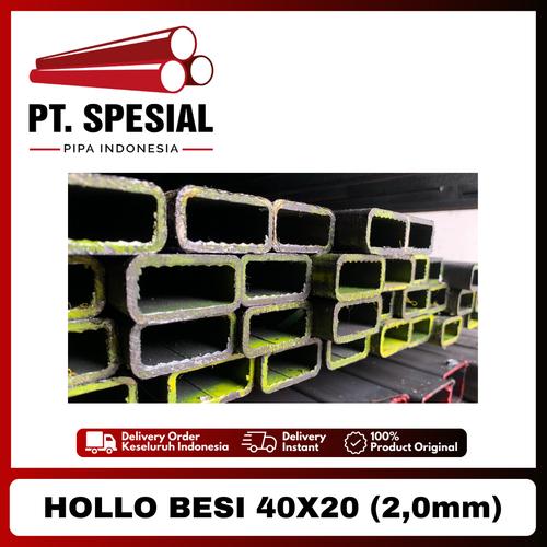 Jual Besi Hollo 4x2 / Hollow Hitam / Hollo Besi 40x20 Tebal 2.0mm 50BTG ...