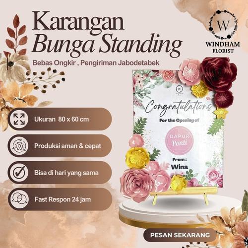 Jual Paper Flower Papan Bunga Kertas Bunga Papan Selamat Sukses Wedding ...