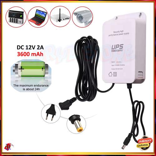 Jual Smart Portable UPS Mini DC 12V/2A Backup Power Daya Adaptor Router ...
