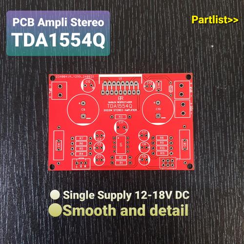 Jual PCB Ampli TDA1554Q Stereo - Kab. Deli Serdang - Barlex Audio ...