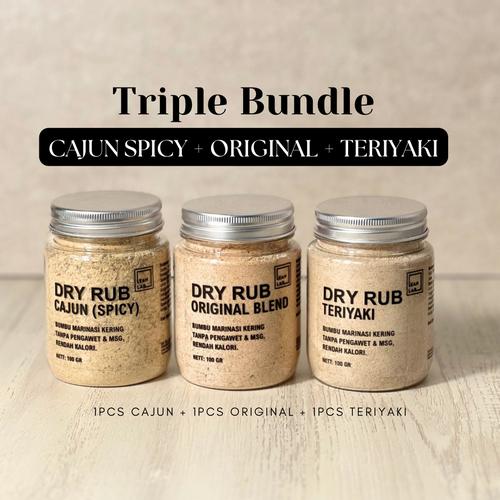 Jual Bumbu Masak Dry Rub Triple Bundle Leanlab 100g x3 (Original/Cajun ...