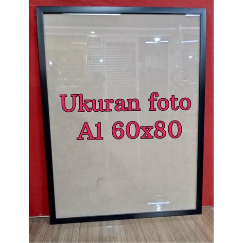 Jual Bingkai A1 60x80 pakai kaca - Hitam - Kota Tangerang Selatan - Toko Bingkai Frame Murah ...